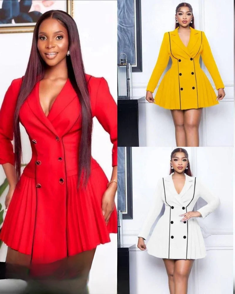 Red Iconic Beauty Dress – Luxury Women’s Statement Midi Dress for Part